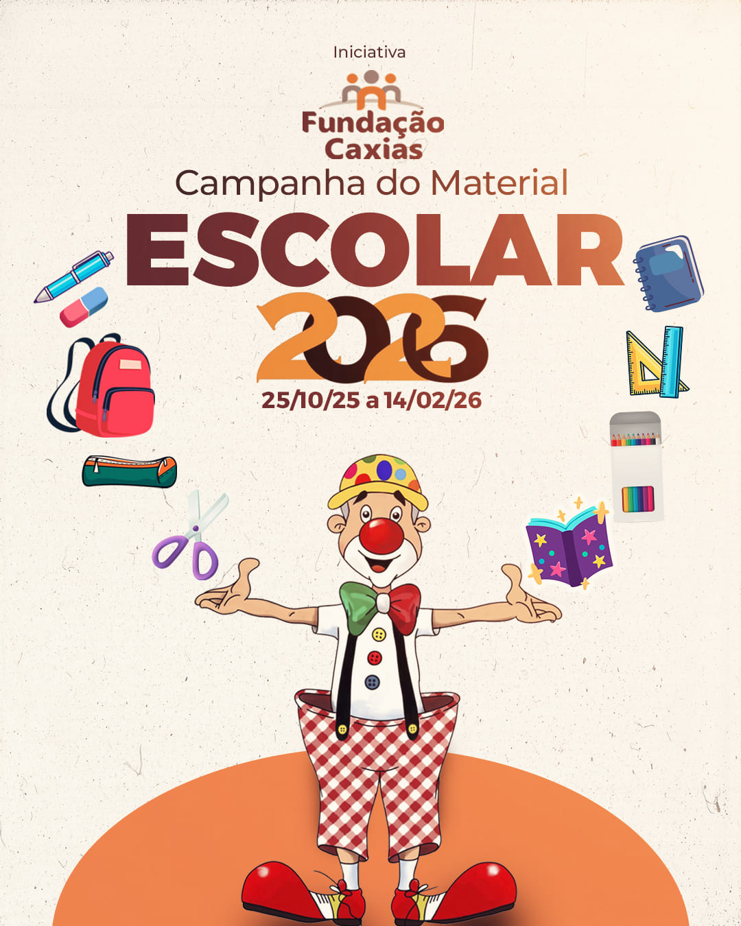 Campanha do Material Escolar - Fundação Caxias
